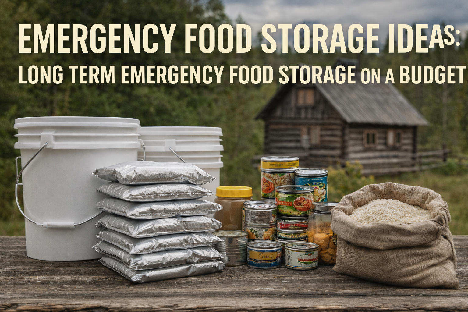 Emergency Food Storage Ideas: Long Term Emergency Food Storage on a ...